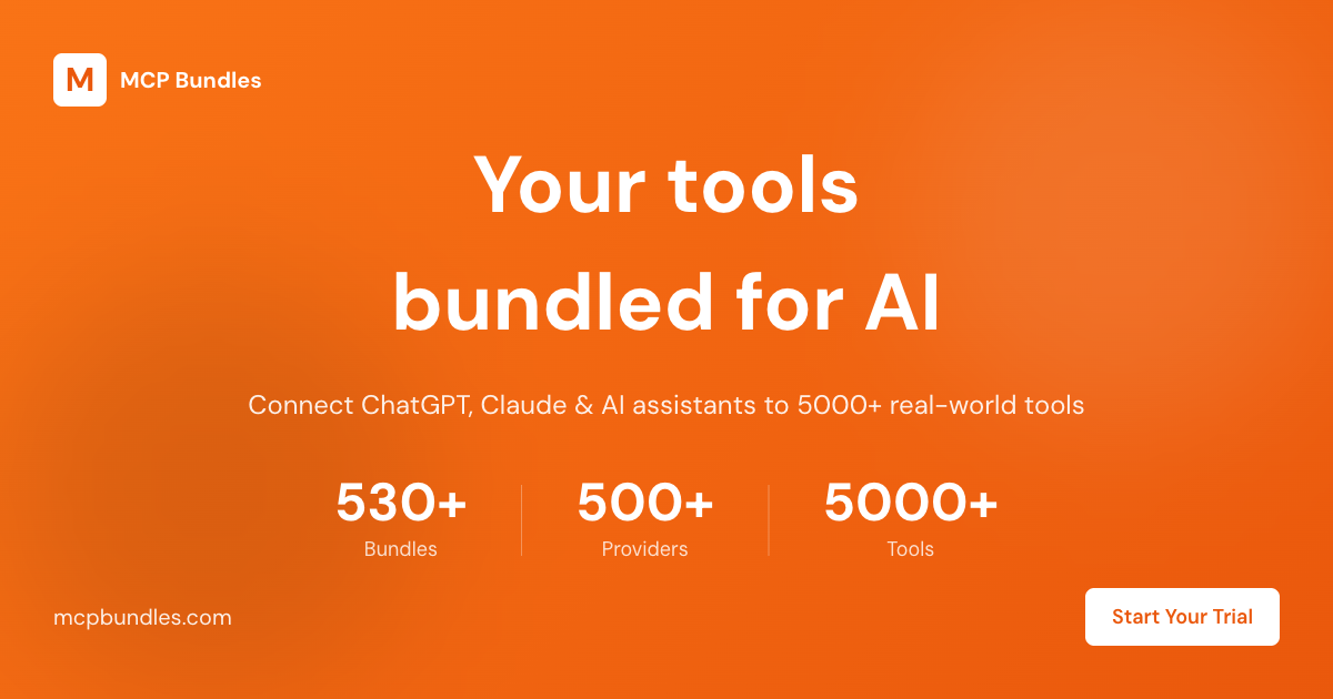 MCP Bundles - Connect AI to your favorite tools in minutes